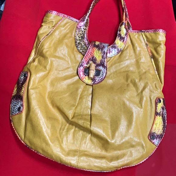 Sondra Roberts | Bags | Sr Squared By Sondra Roberts Mustard Color ...